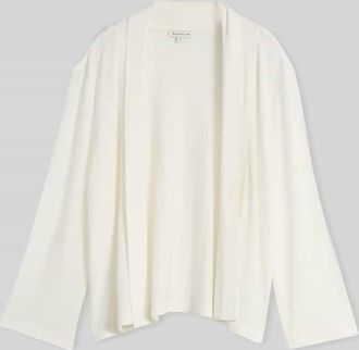 Tom Tailor Relaxed Fit Strickjacke aus Viskose-Mix mit Schalkragen