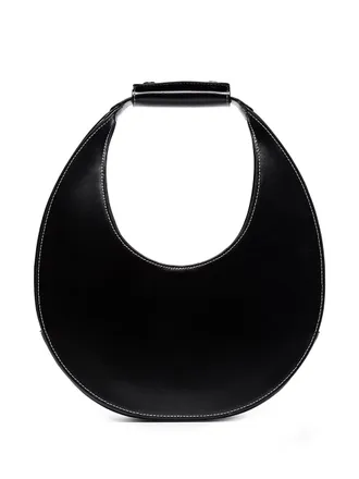 Staud sac à main Moon en cuir - Noir