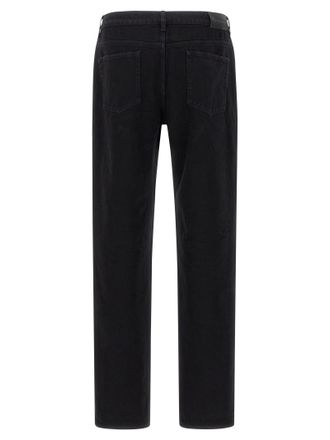 Saint Laurent Mens Black Cotton Straight-Leg Jeans Clothing