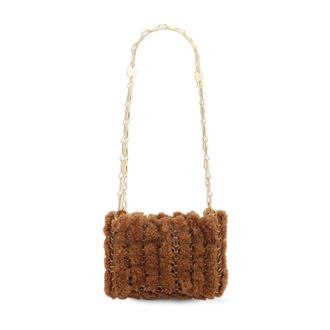 Paco Rabanne Damen Schultertasche in Kamel - - Bags - Damen - Braun - ONE SIZE