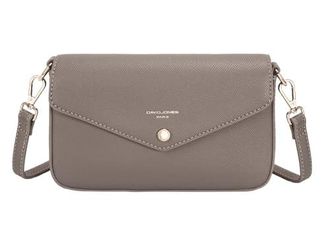 David Jones Paris - Pochette Femme - Sac port&eacute; travers - Similicuir - Taille Petite - Accesoire Pratique - Evenement Soir&eacute;e Sortir Ville Mode Tendance L&eacute;g&egrave;re Band