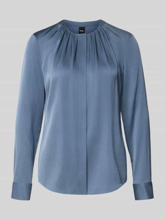 HUGO BOSS Regular Fit Langarmbluse aus Seiden-Mix Modell BANORAH