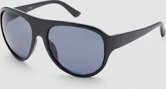 Mango Lunettes de soleil monture plastique noir - Femme - Taille unique - MANGO