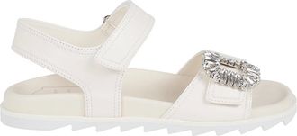Roger Vivier Femme, Chaussures, Blanc, Taille: 40 EU Leather Slides