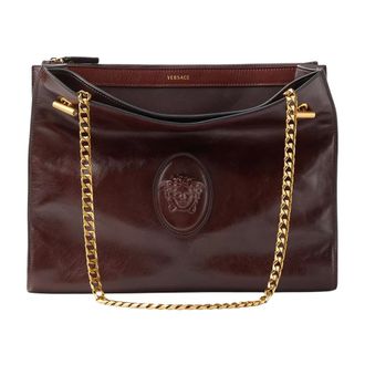 Versace Femme, Sacs, Brun, Taille: ONE Size Vivian Leather Shoulder Bag