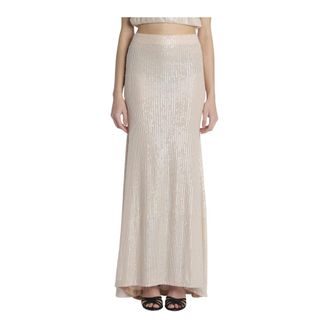 Le Twins Maria Cristina Maxirock - - Skirts - Damen - Beige - XL