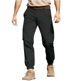 Generic Pantalon cargo l&eacute;ger pour homme - Pantalon de randonn&eacute;e - Pantalon de travail - Coupe ample - Pantalon tactique d&eacute;t&eacute; avec plusieurs poches - Stretch -