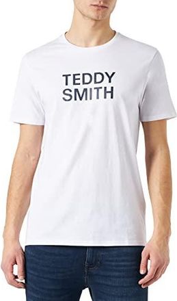 Teddy Smith Tee-Shirt Homme Ticlass Basic MC Blanc