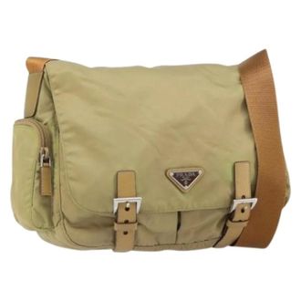 Prada Sac bandouli&egrave;re en nylon Pre-owned - Femme - Pre-owned - Beige - Taille: ONE Size