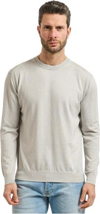 Liu Jo Homme, Pulls, Gris, Taille: S Pull en Cr&ecirc;pe de Coton