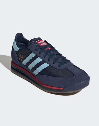 adidas Originals Sl 72 RS - Schuhe in Nachtindigo/Eisblau/Rot-Lila