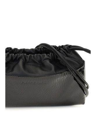Pierre Hardy Womens Clutch Bag Twin Black Leather Calf (bos Taurus) Shoulder