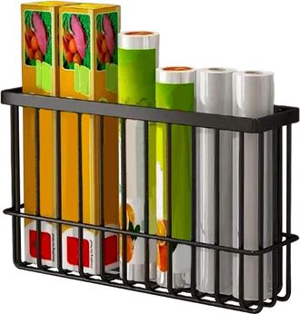 Generic Magnetische K&uuml;hlschrank - Wandorganisationskorb, Magnetisches f&uuml;r K&uuml;hlschr&auml;nke magnetische Arre | Selbstklebende St&uuml;tze, vielseitiges Lagerregal, Wasc