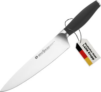 Greta Magnusson-Grossman 282VN - Verbena | Kochmesser 33,5 cm | Ultrascharfer K&uuml;chenmesser | Deutschem Edelstahl Klinge 20,8 cm | mit Ergonomischen Griff 12,8 cm (197 Gramm)