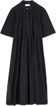 Skall Studio Femme, Robes, Noir, Taille: 38 FR Robe Chemise &agrave; Pois Coton Biologique Noir