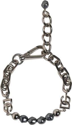 Dolce & Gabbana Femme, Accessoires, Gris, Taille: ONE Size Chain Bracelet