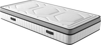 Usinestreet Matelas SPRING mousse &agrave; m&eacute;moire de forme + Ressorts ensach&eacute;s - &eacute;paisseur 30cm - 90x190cm
