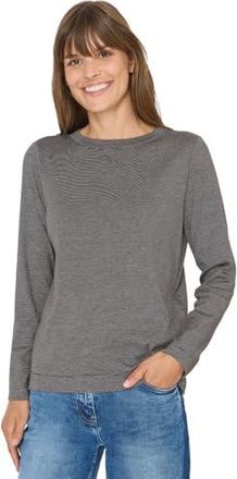 Cecil 3228222 T-Shirt à Fines Rayures, Marron Tartufo, XXL Femmes