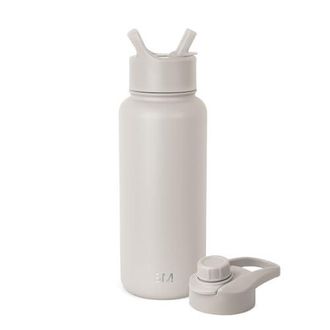 Simple Modern Trinkflasche mit Strohhalm und Chug-Deckel | Wasserflasche Edelstahl Isolierte f&uuml;r den Sport Fitnessstudio | Summit | 950ml | Almond Birch