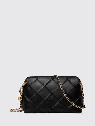 Tory Burch Mini sac Fleming en cuir dagneau matelass&eacute; avec logo