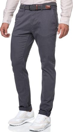 Indicode Herren Eary Chinohose Stretchhose | Chino Herrenhose Super Stretch Stoffhose Dk Grey, 34/32