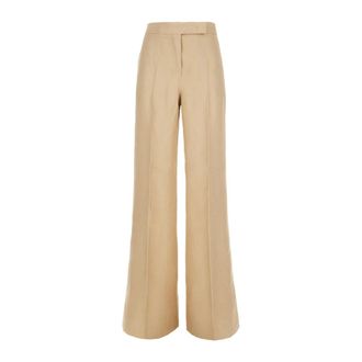 Max Mara Wide Pantalons - Femme - Pantalons - Beige - Taille: 40 FR