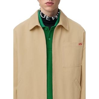 Loewe Veste zipp&eacute;e en serg&eacute; de coton
