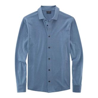 Olymp Langarm Freizeithemd - - Shirts - Herren - Blau - XL