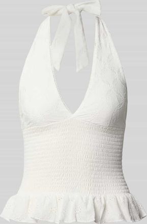 Gina Tricot Neckholder-Blusentop mit V-Ausschnitt