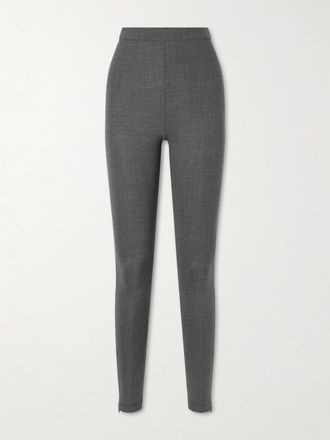Jil Sander Wool-blend Leggings - Gray