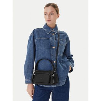 Calvin Klein Handtasche Calvin Klein Pocket Nylon Bag W/ Strap LV04F3132G Schwarz