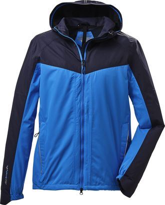 Killtec Herren Funktionsjacke mit Kapuze und Spritzschutz, packbar, wasserdicht KOS 28 MN JCKT, himmelblau, XL, 38293-000