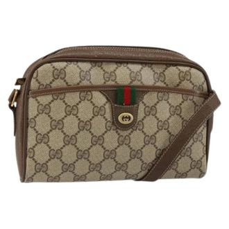 Gucci Sac bandouli&egrave;re vintage en cuir Pre-owned - Femme - Pre-owned - Beige - Taille: ONE Size