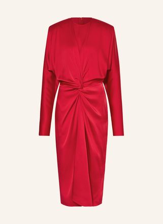 Stella McCartney Satinkleid rot