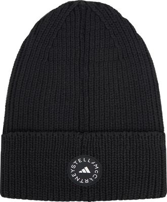 adidas by Stella McCartney Femme, Accessoires, Noir, Taille: ONE Size Logo Beanie