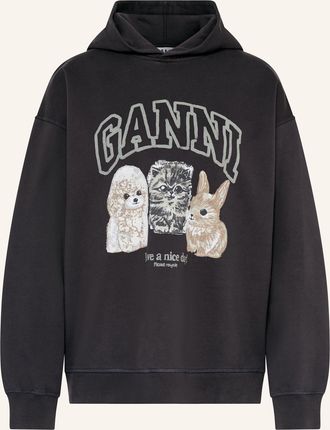Ganni Hoodie Isoli schwarz