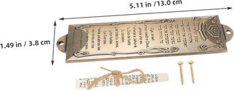 Garneck 2 Stück Teiliges Jüdisches Mezuzah aus Langlebiger Legierung mit Heiligem Schriftrollen Scroll Wetterfestes Religionsschmuckstück für Tür und Fensters