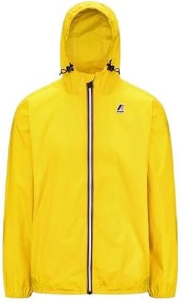 K-Way Veste modèle Le Vrai 4.0 Claude fabriquée en nylon imperméable, coupe douce, couleur jaune Dk, Yellow Dk, M