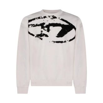 Diesel Homme, Sweatshirts et sweats &agrave; capuche, Blanc, Taille: S SweaT-shirt
