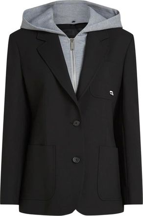 Karl Lagerfeld Femme, Vestes, Noir, Taille: 40 FR Ikon Transformer Blazer