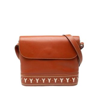 Saint Laurent Sac bandouli&egrave;re en cuir pr&eacute;-poss&eacute;d&eacute; - Femme - Pre-owned - Brun - Taille: ONE Size