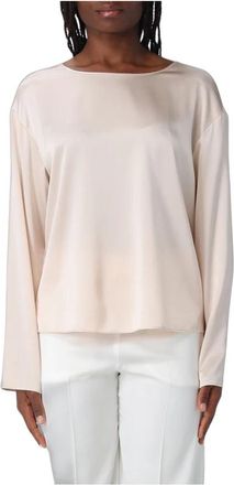 Emporio Armani Seiden-Stretch-Bluse - - Blouses & Shirts - Damen - Rosa - XS