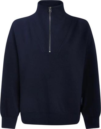 Varley Femme, Sweatshirts et sweats à capuche, Bleu, Taille: 42 FR SweaT-shirt Bleu Marine avec Mélange de Viscose