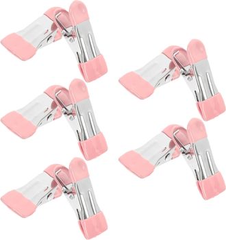 Pretyzoom 10 St&uuml;ck W&auml;scheklammern Aus Kunststoff Mehrzweck Chip Clips F&uuml;r Outdoor Winddicht Mit Anti Rutsch Design Gro&szlig;er Klemmraum F&uuml;r Kleidung Handt&uuml;cher Und 