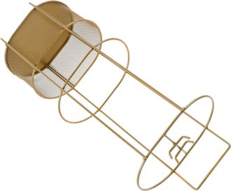 BESPORTBLE Metallener Schirmständer Freistehend mit Netzgewebe Schirmablage für Eingangsbereich und Flur Schirmorganizer für Stock und Faltschirme Leicht zu Rein