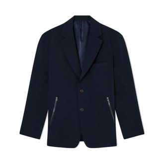 Emporio Armani Homme, Vestes, Bleu, Taille: XL Giacca in tessuto tecnico