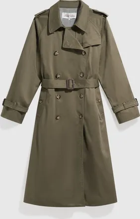 Gerard Darel Trench long kaki - SERGE - Vert Kaki