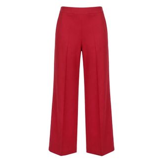 Semicouture Weite Hose - - Trousers - Damen - Rot - M