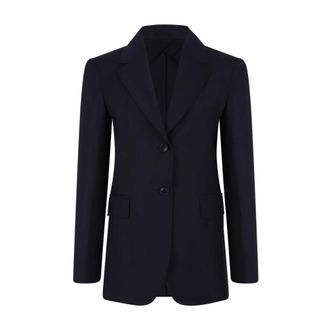 Max Mara Massgeschneiderter Wollblazer - - Jackets - Damen - Blau - XS