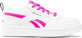 Reebok Femme Court Advance Clip Sneaker, White/Brickred/Black, 38.5 EU